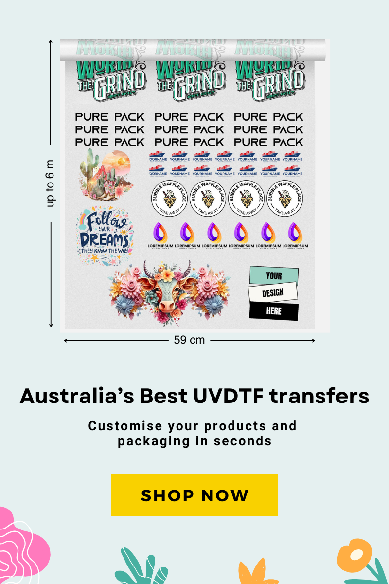 Australia's Best UVDTF Personalised Stickers | Pure Pack
